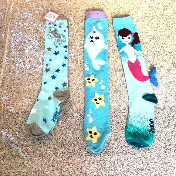 Justice | Accessories | Justice Knee High Tube Socks Mermaid Narwhale ...